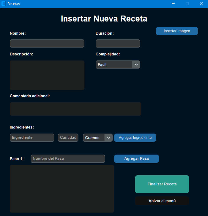 Proyecto Libro de Receta